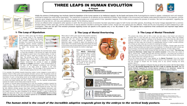 (PDF) THREE LEAPS IN HUMAN EVOLUTION