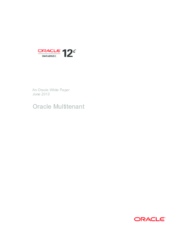 An Oracle White Paper Customer challenges addressed by Oracle ...