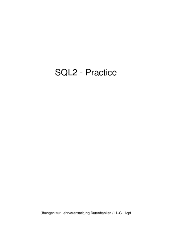 (PDF) SQL2 -Practice