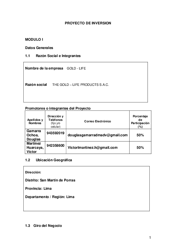 (DOC) PROYECTO DE INVERSION MODULO I