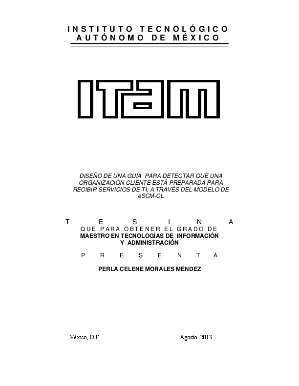 (PDF) eSCM cliente, guía de aplicación