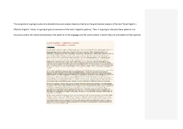 (PDF) Analysing a Text Using Systemic Functional Grammar