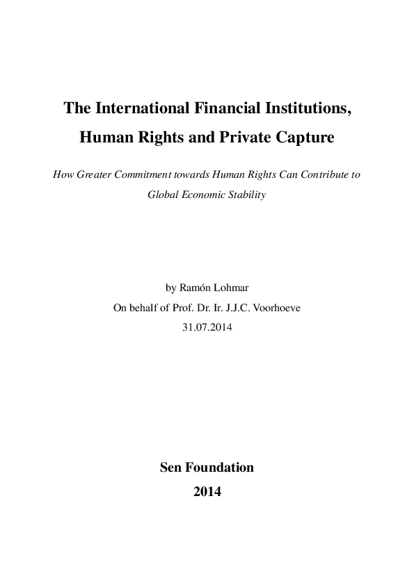 (PDF) The International Financial Institutions, Human Rights and ...