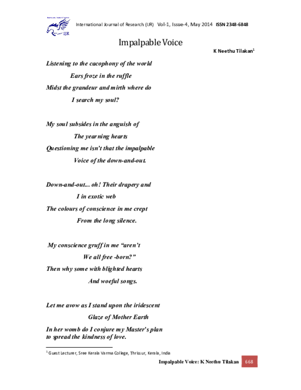 (PDF) Impalpable Voice