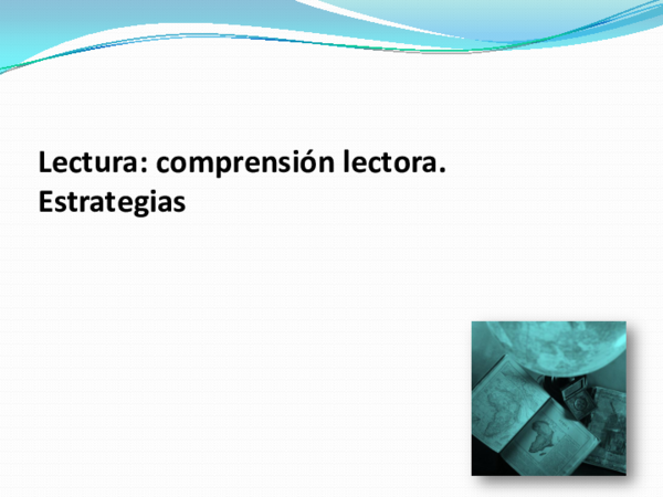 (PPT) Estrategias de comprensión