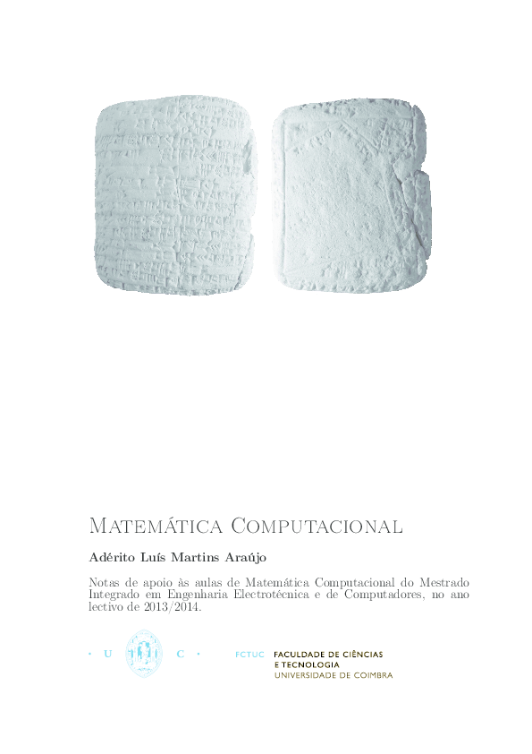 (PDF) Matemática Computacional