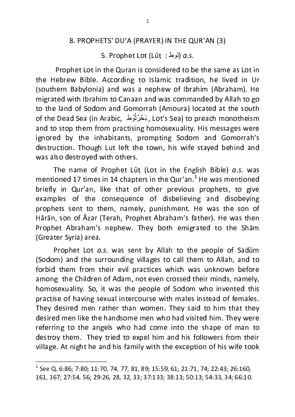 (PDF) 8. PROPHETS' DUA IN THE QUR'AN (3)
