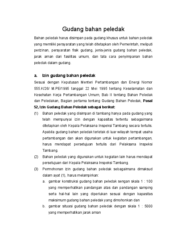 (DOC) Gudang bahan peledak