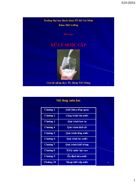 (PDF) Xu ly nuoc cap 2010