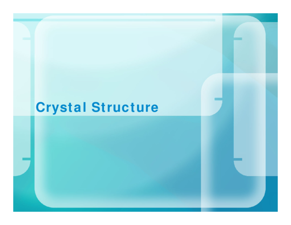 (PDF) Crystal Structure Introduction