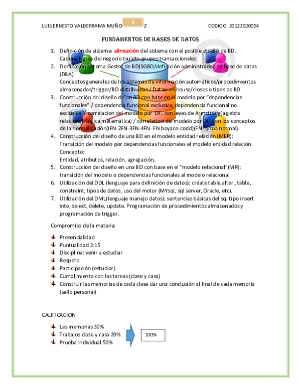 (DOC) FUNDAMENTOS DE BASES DE DATOS SEPTIEMBRE 06