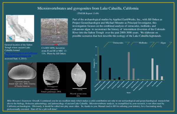 (PDF) Microinvertebrates and gyrogonites from Lake Cahuilla, California