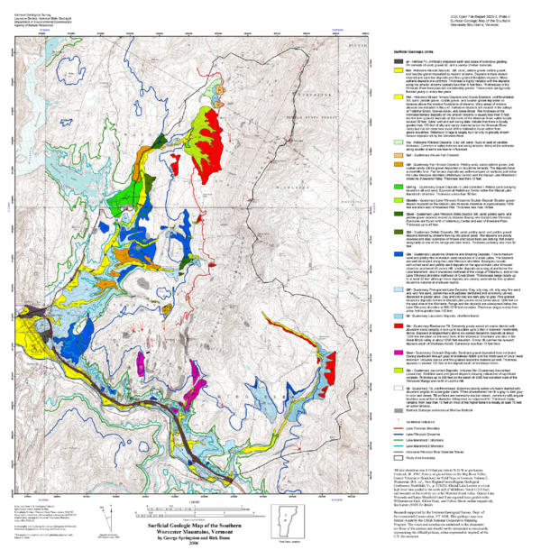 Springston and Dunn, 2006, Surficial geologic map of the Southern ...
