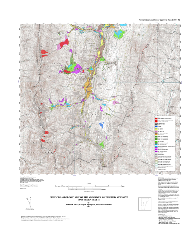 Dunn, Springston, and Donahue, 2007, Surficial geologic map of the Mad ...