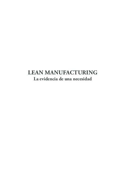 (PDF) LEAN MANUFACTURING