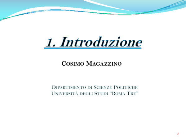 (PDF) Politica Economica_MAGAZZINO-1.Introduzione