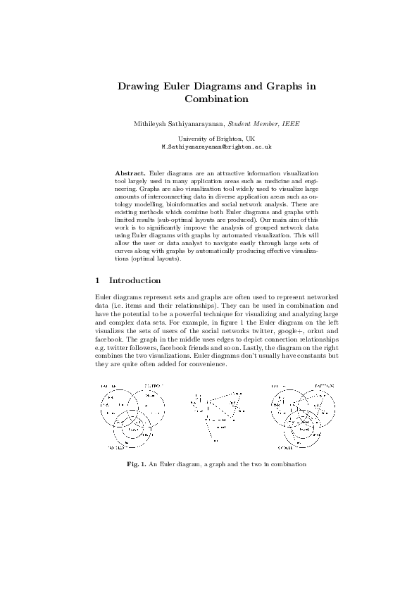 (PDF) Drawing Euler Diagrams and Graphs in Combination