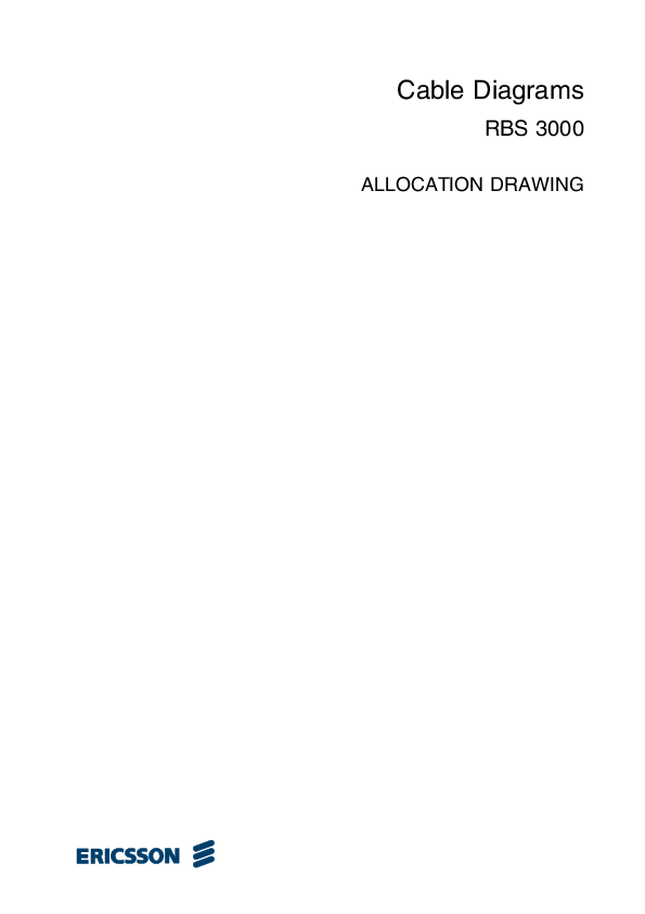 (PDF) Cable Diagrams RBS 3000 ALLOCATION DRAWING