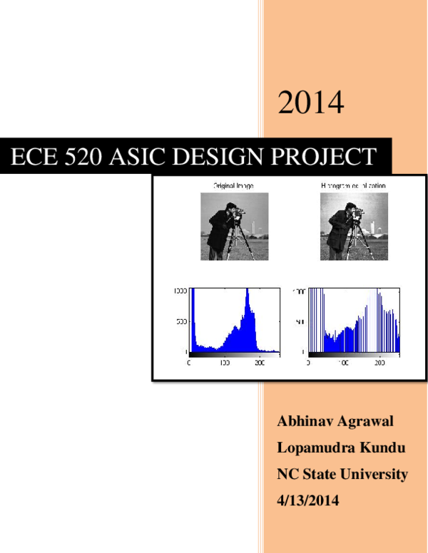 Pdf Histogram Equalization For Image Processing A Hardware Implementation