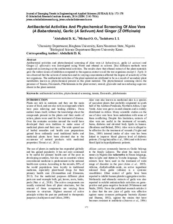 (PDF) Antibacterial Activities And Phytochemical new