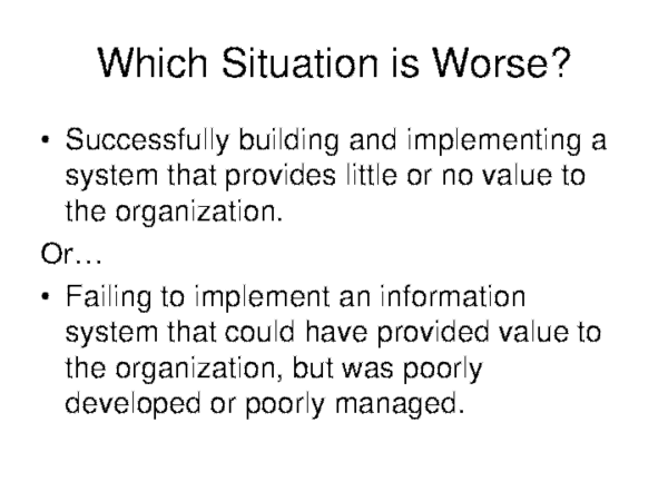 (PDF) Which Situation is Worse