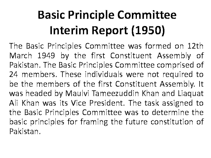 (PPT) Basic Principle Committee Interim Report 1950