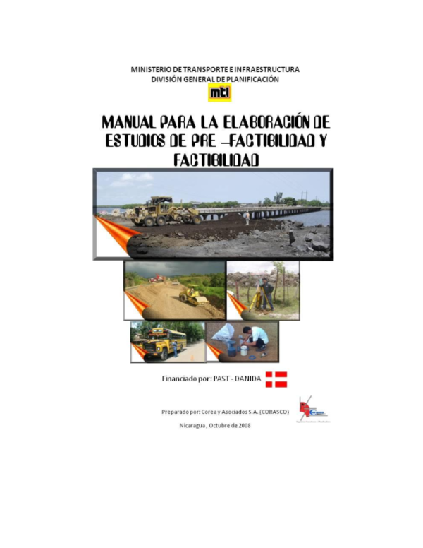 (PDF) Manual para realizar Estudios de Prefactibilidad y Factibilidad