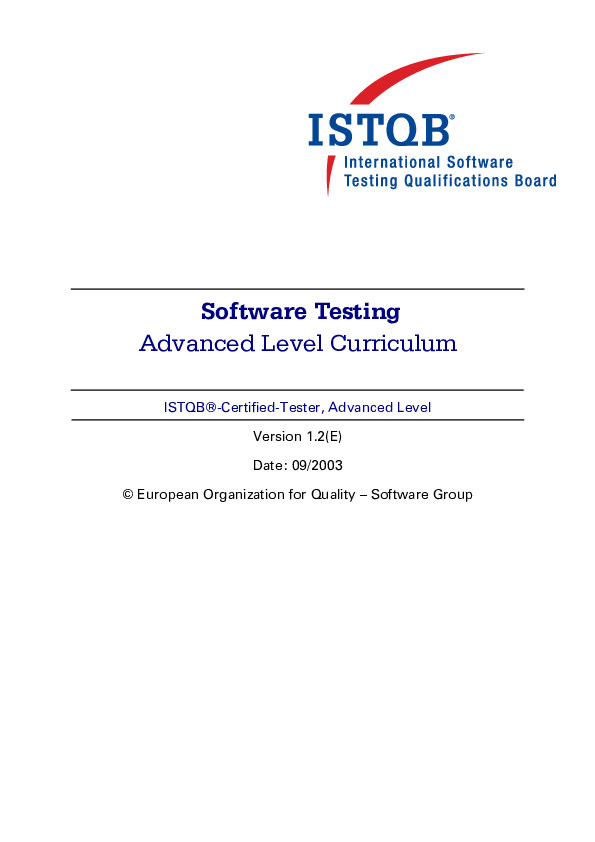(PDF) ISTQB -- Syllabus Advanced old[1]