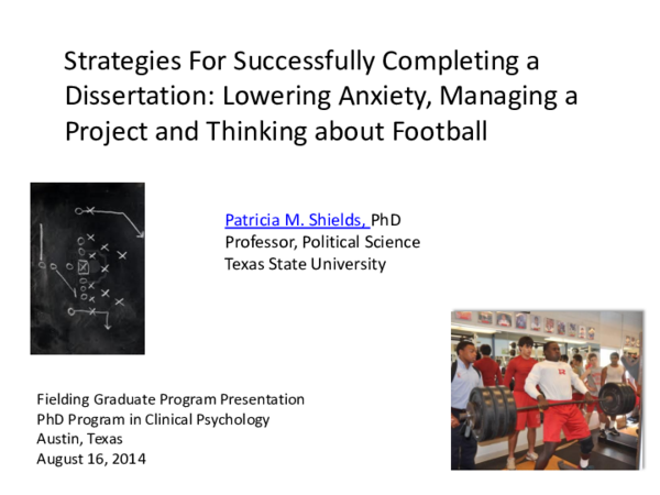 (PPT) Strategies For Successfully Completing a Dissertation: Lowering ...