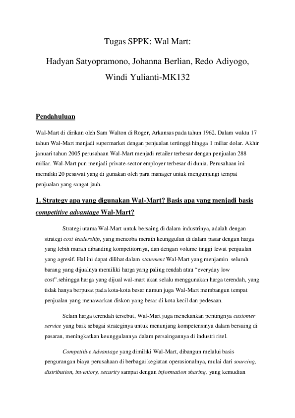 (DOC) Wal-Mart Complete