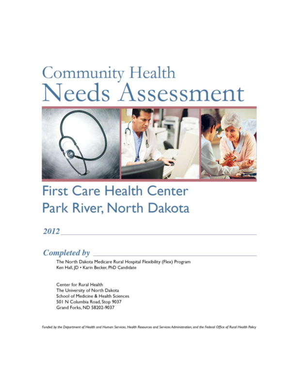 (PDF) Community Health Needs Assessment: First Care Health Center, Park ...
