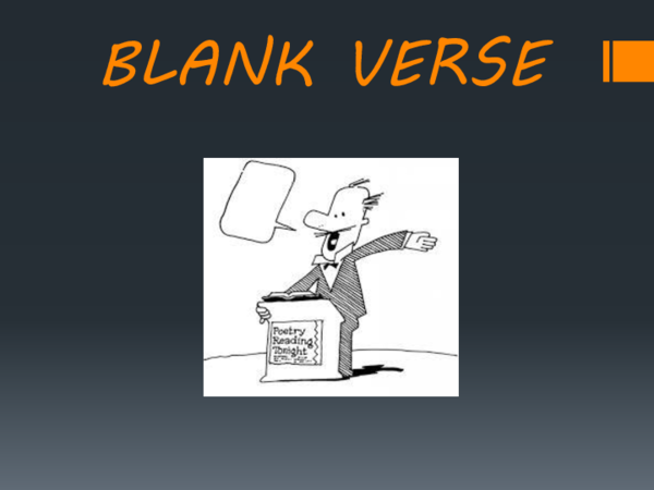 (PPT) Blank Verse and Free Verse