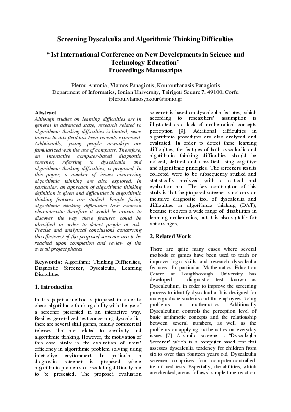 Computational And Algorithmic Thinking Pdf : (PDF) Algorithmic thinking: An initial ...