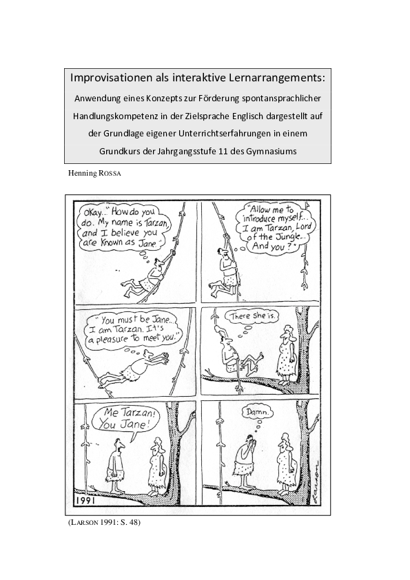 (PDF) Improvisationen als interaktive Lernarrangements: Anwendung eines ...