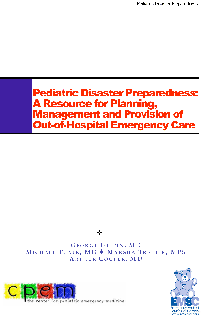 (PDF) Pediatric disaster preparedness