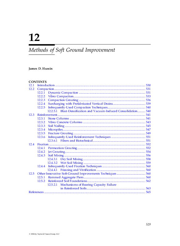 (PDF) Methods of soft ground improvement