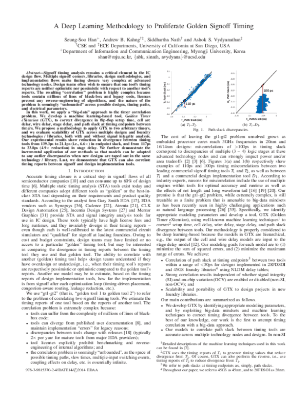 (PDF) A Deep Learning Methodology to Proliferate Golden Signoff Timing