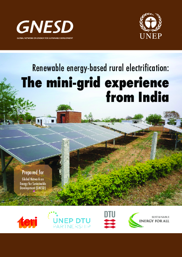 (PDF) Renewable energy-based rural electrification: The mini-grid ...
