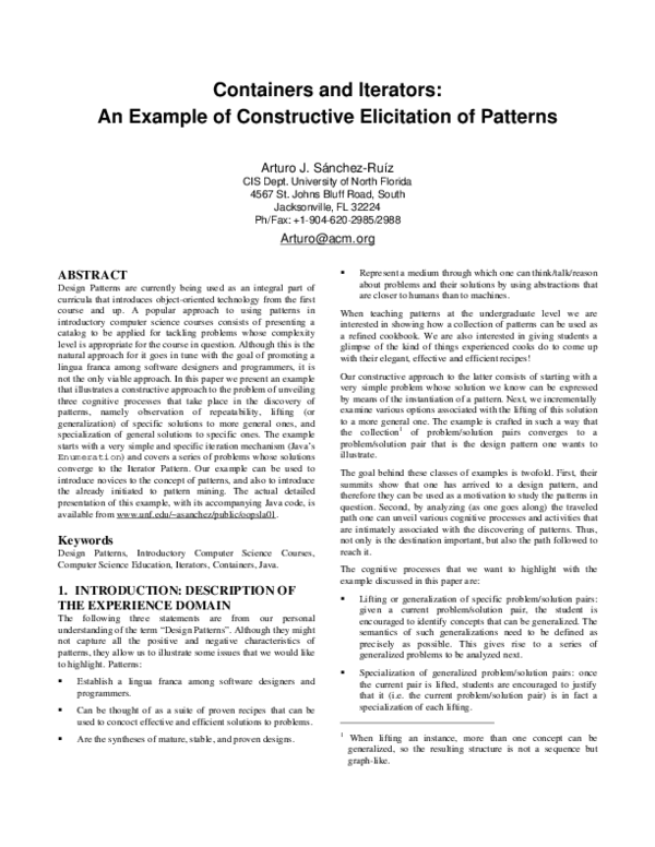 (PDF) Containers and Iterators: An Example of Constructive Elicitation ...
