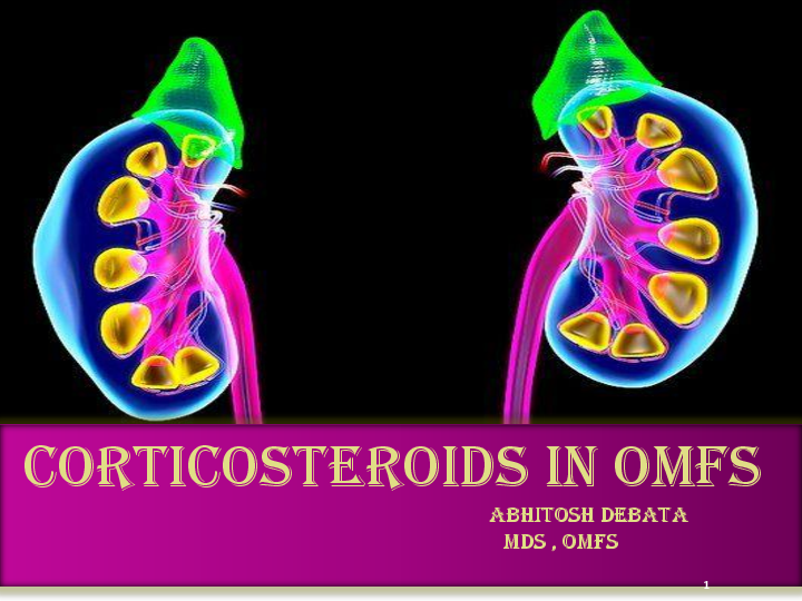 (PPT) Steroids in oral & maxillofacial surgery