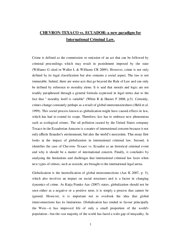 (DOC) CHEVRON-TEXACO vs