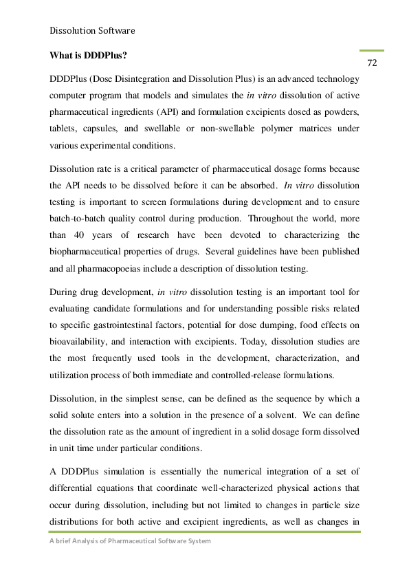 (DOC) Chapter 9; Dissolution Software