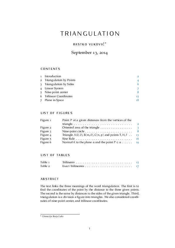 (PDF) Triangulation