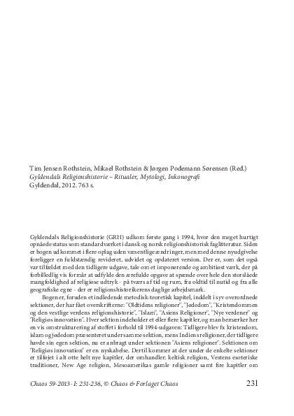 (PDF) Review of Tim Jensen Rothstein, Mikael Rothstein & Jørgen ...