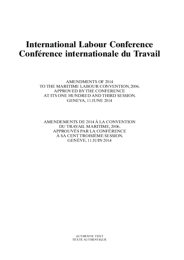 (PDF) The Maritime Labor Convention
