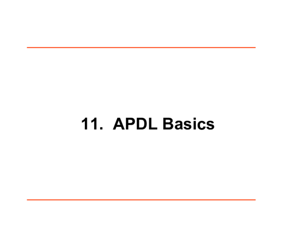 (PDF) APDL Basics