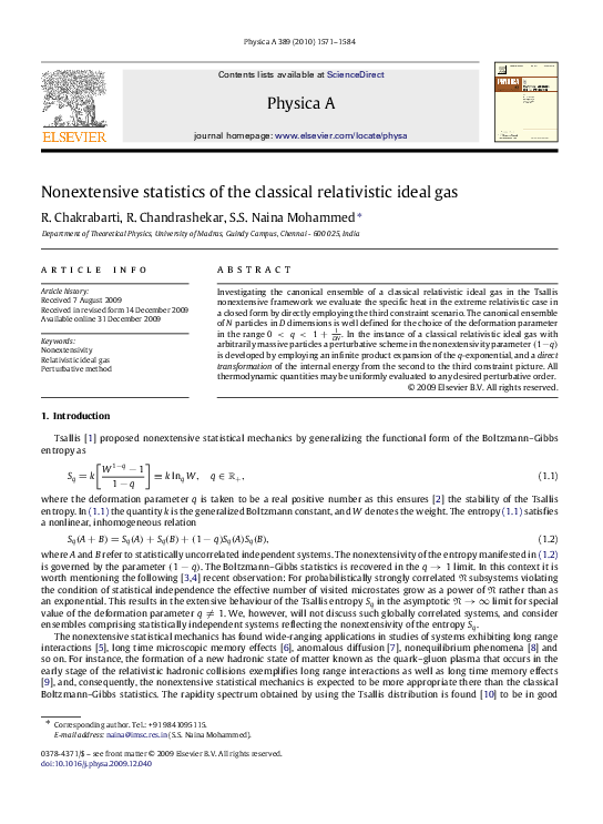 Nonextensive statistics of the classical relativistic ideal gas