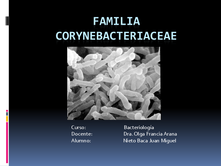 GENERO CORYNEBACTERIUM