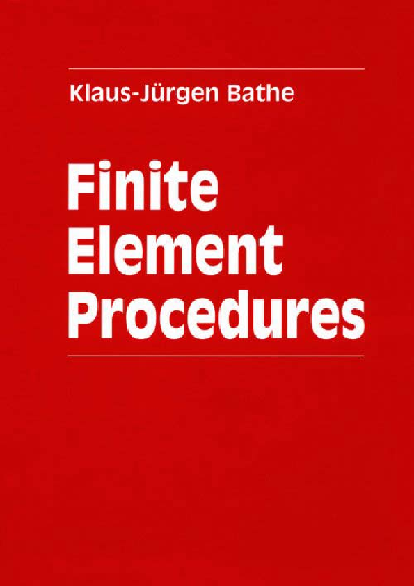 (PDF) FEA Finite Element Procedures by K-J-Bathe