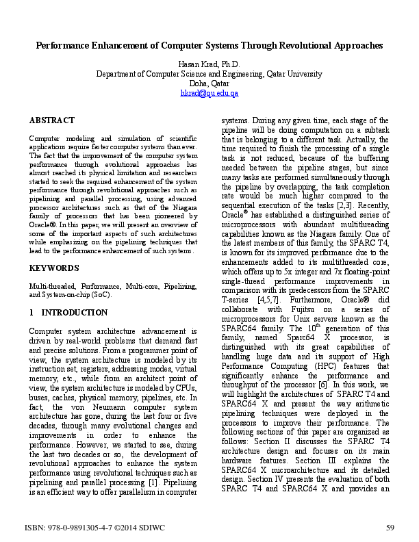 (PDF) Performance Enhancement of Computer Systems Through Revolutional ...